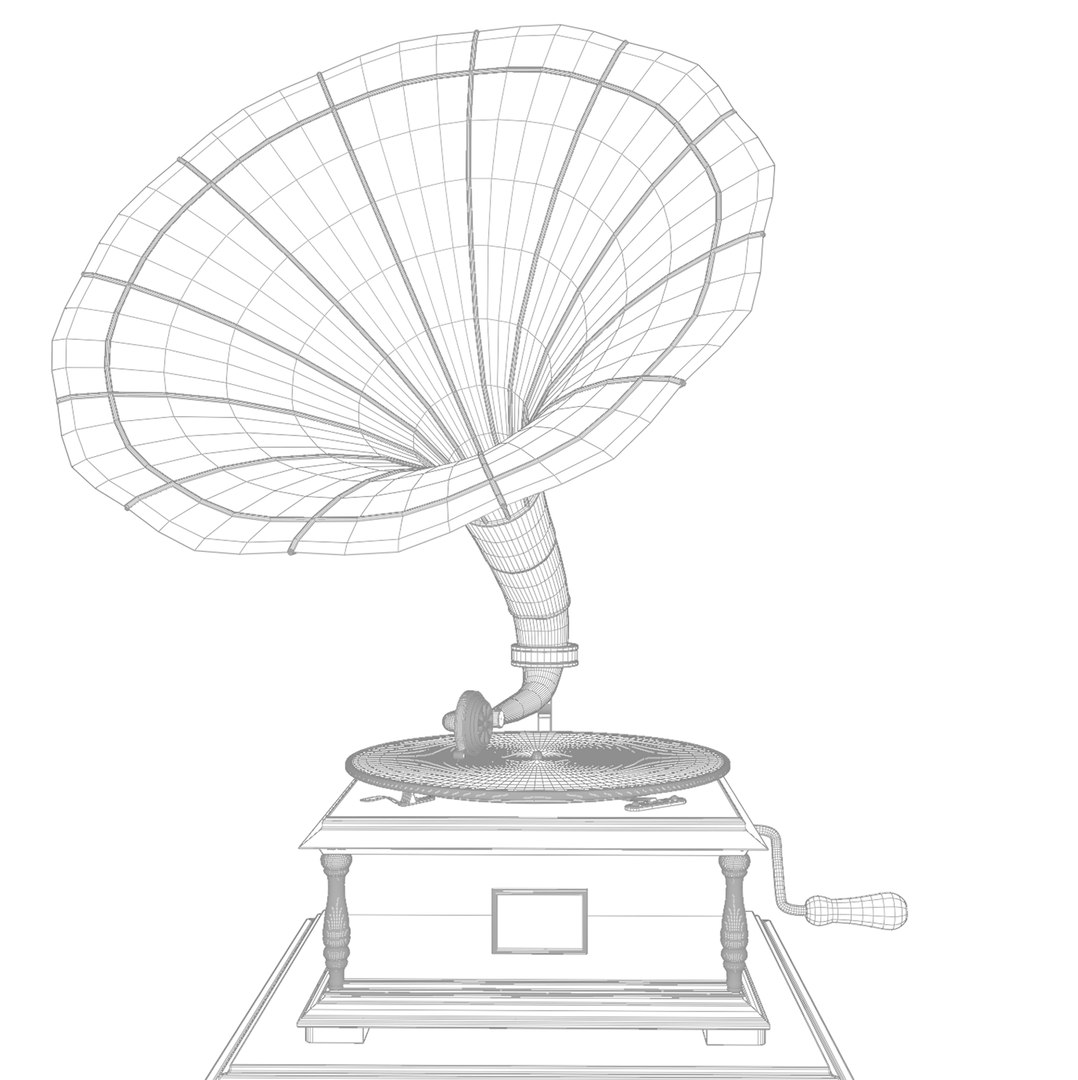 3D Gramophone Model - TurboSquid 2131726