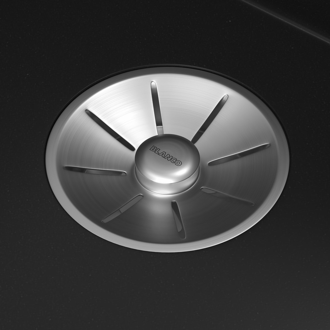 Sink Blanco AXIA III 6 S And Mixer Blanco LINEE-S1 3D Model ...