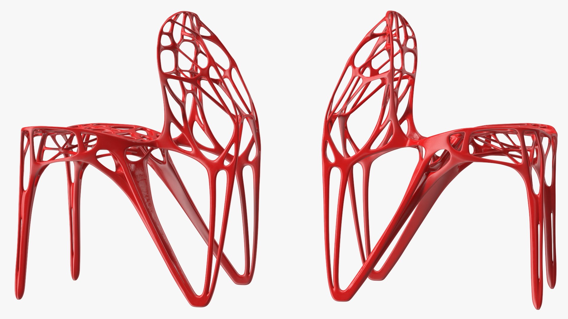 3D Model Modern GENERICO Chair Red - TurboSquid 1919674