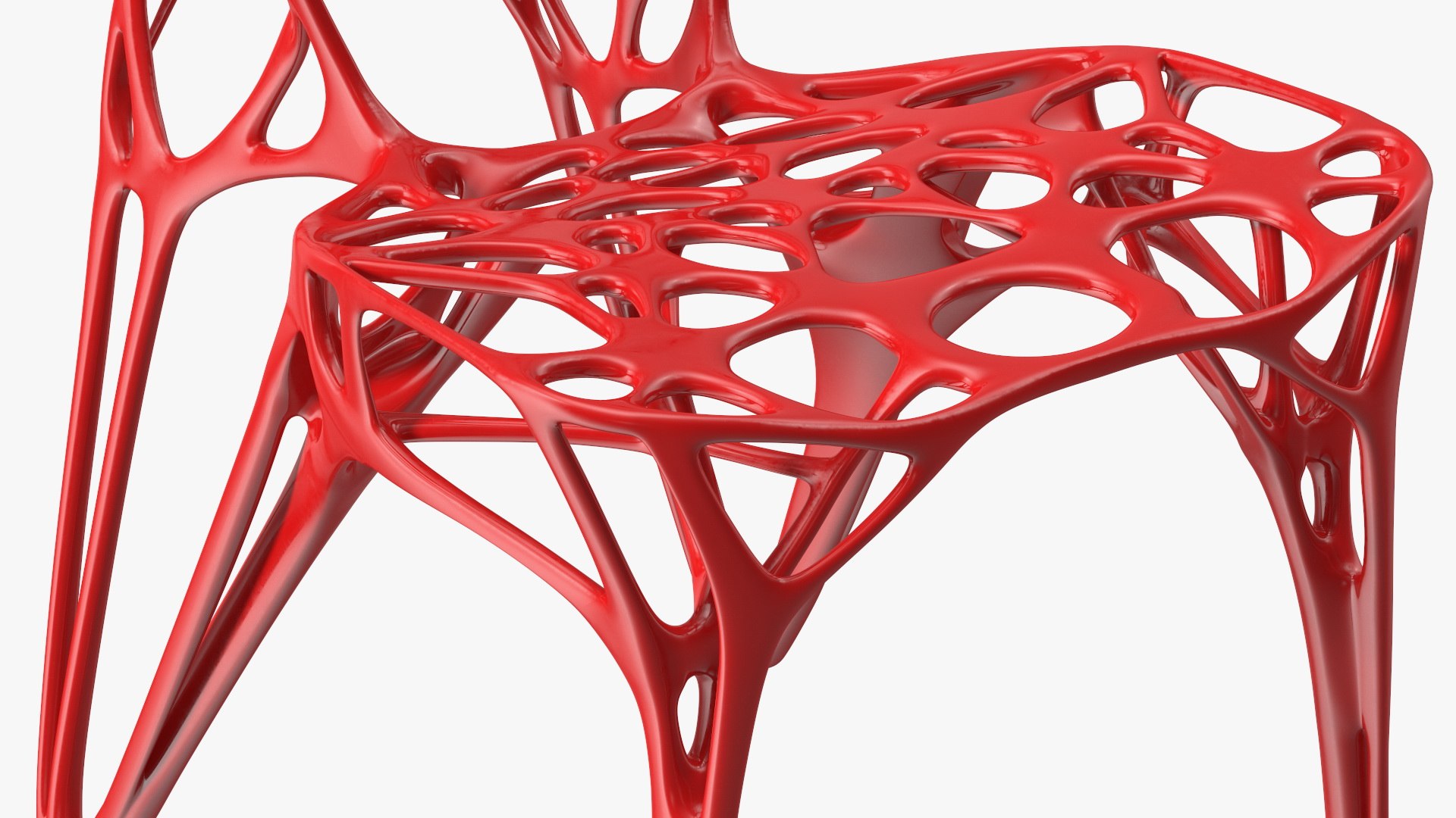 3D Model Modern GENERICO Chair Red - TurboSquid 1919674