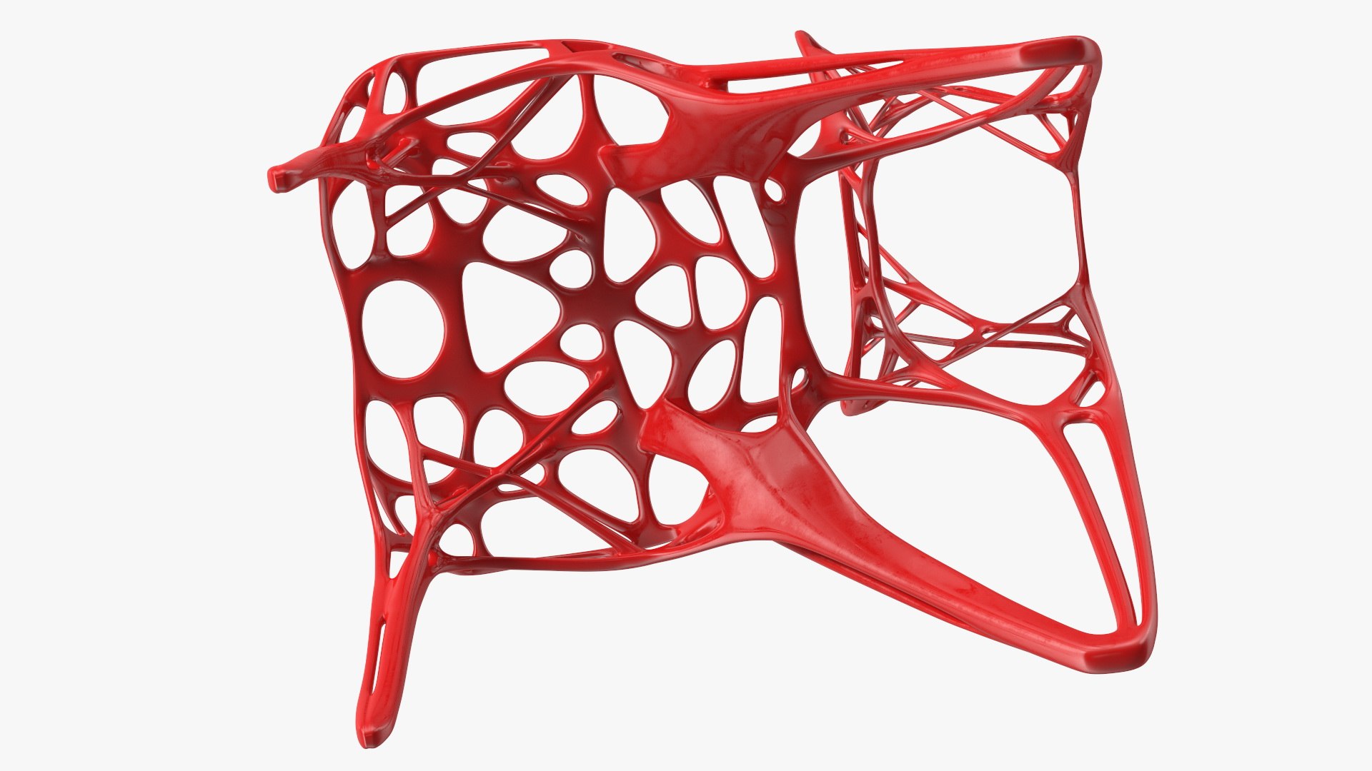 3D Model Modern GENERICO Chair Red - TurboSquid 1919674