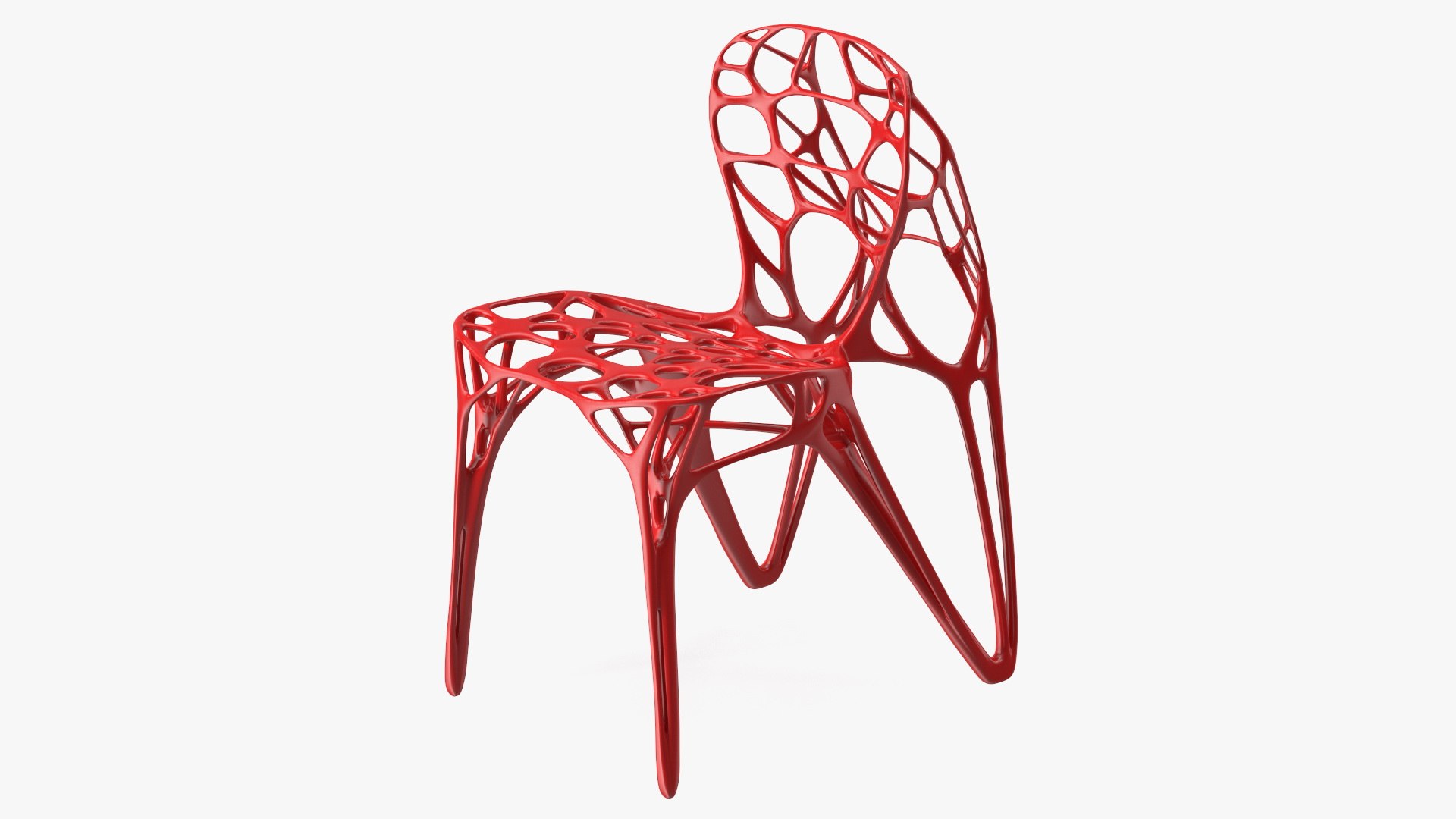 3D Model Modern GENERICO Chair Red - TurboSquid 1919674