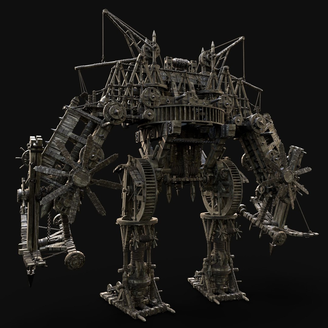 MECH GIANT ROBOT SIEGE WAR MACHINE MEDIEVAL MECHA COLLECTION AAA 3D ...