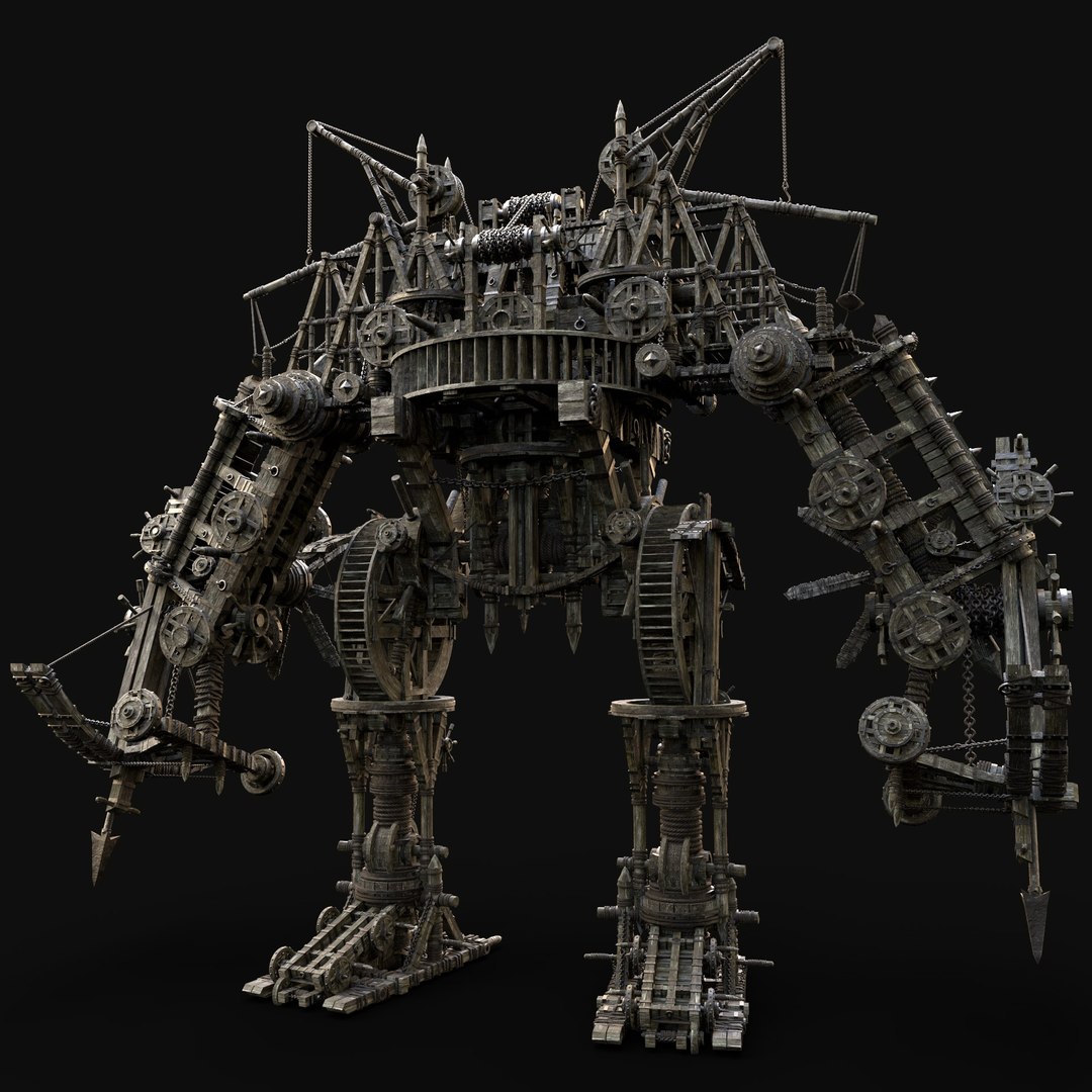 MECH GIANT ROBOT SIEGE WAR MACHINE MEDIEVAL MECHA COLLECTION AAA 3D ...