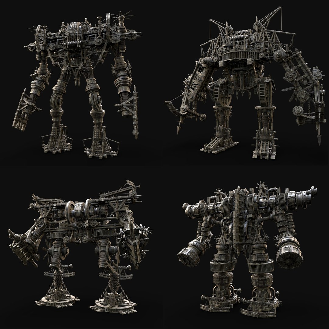 MECH GIANT ROBOT SIEGE WAR MACHINE MEDIEVAL MECHA COLLECTION AAA 3D ...