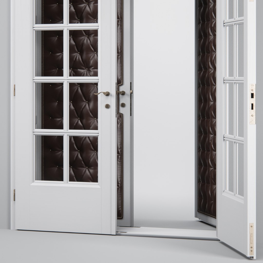 Double Tufted Glass Doors Max
