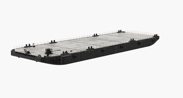 3D pontoon barge model - TurboSquid 1311269