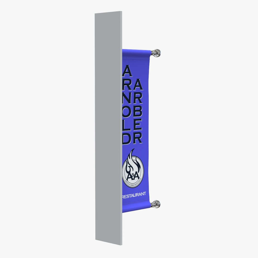 3D Model Flex Banner Flag - TurboSquid 1224120