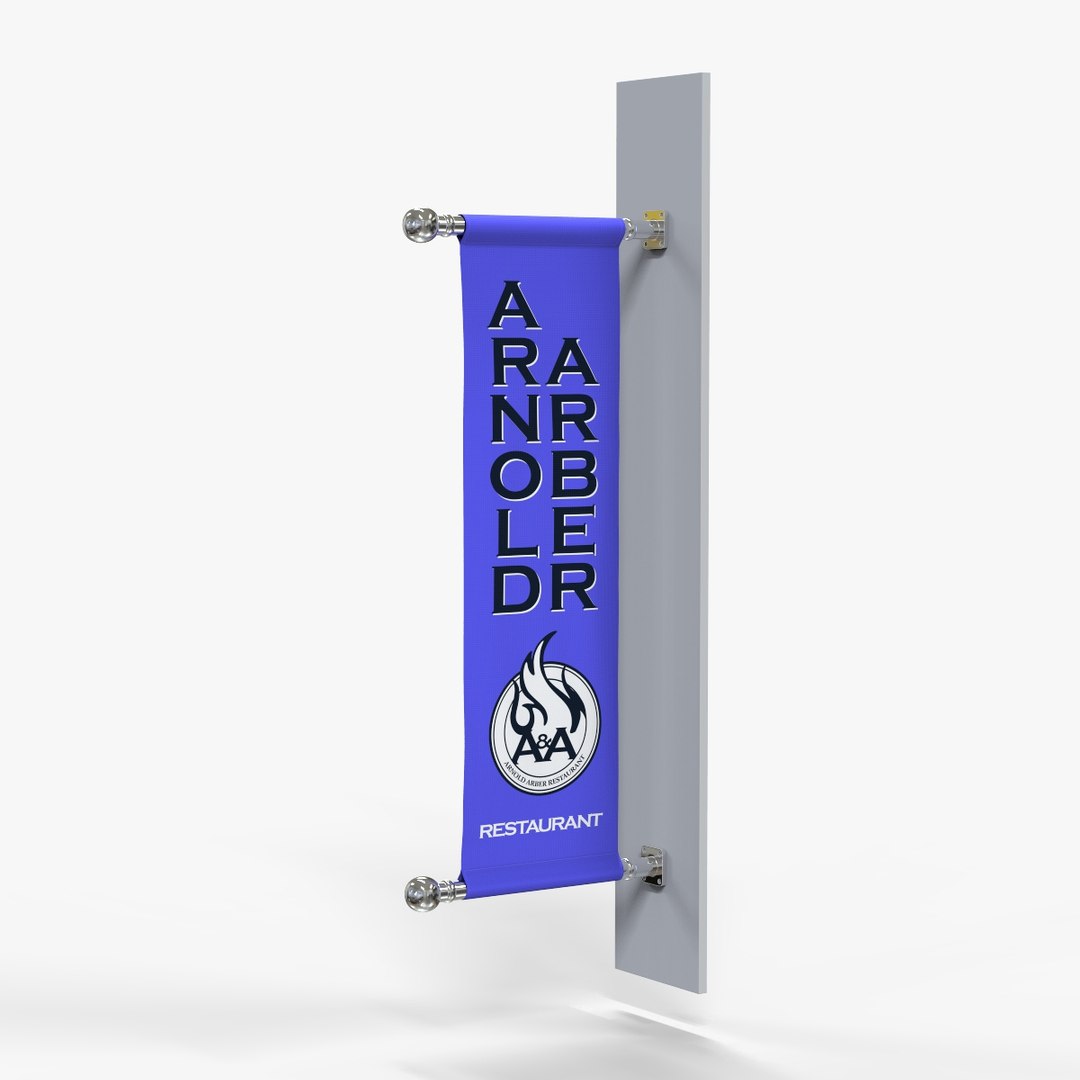 3D Model Flex Banner Flag - TurboSquid 1224120