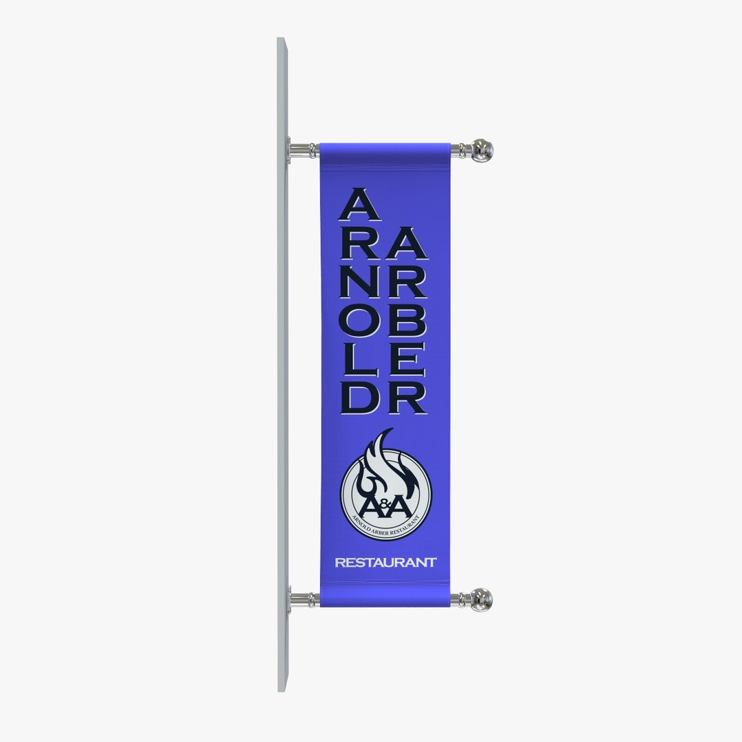 3D Model Flex Banner Flag - TurboSquid 1224120
