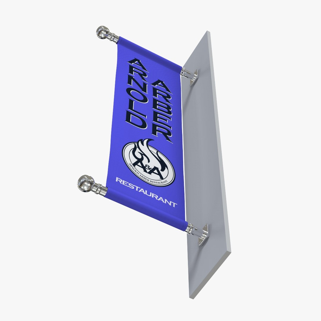 3D Model Flex Banner Flag - TurboSquid 1224120