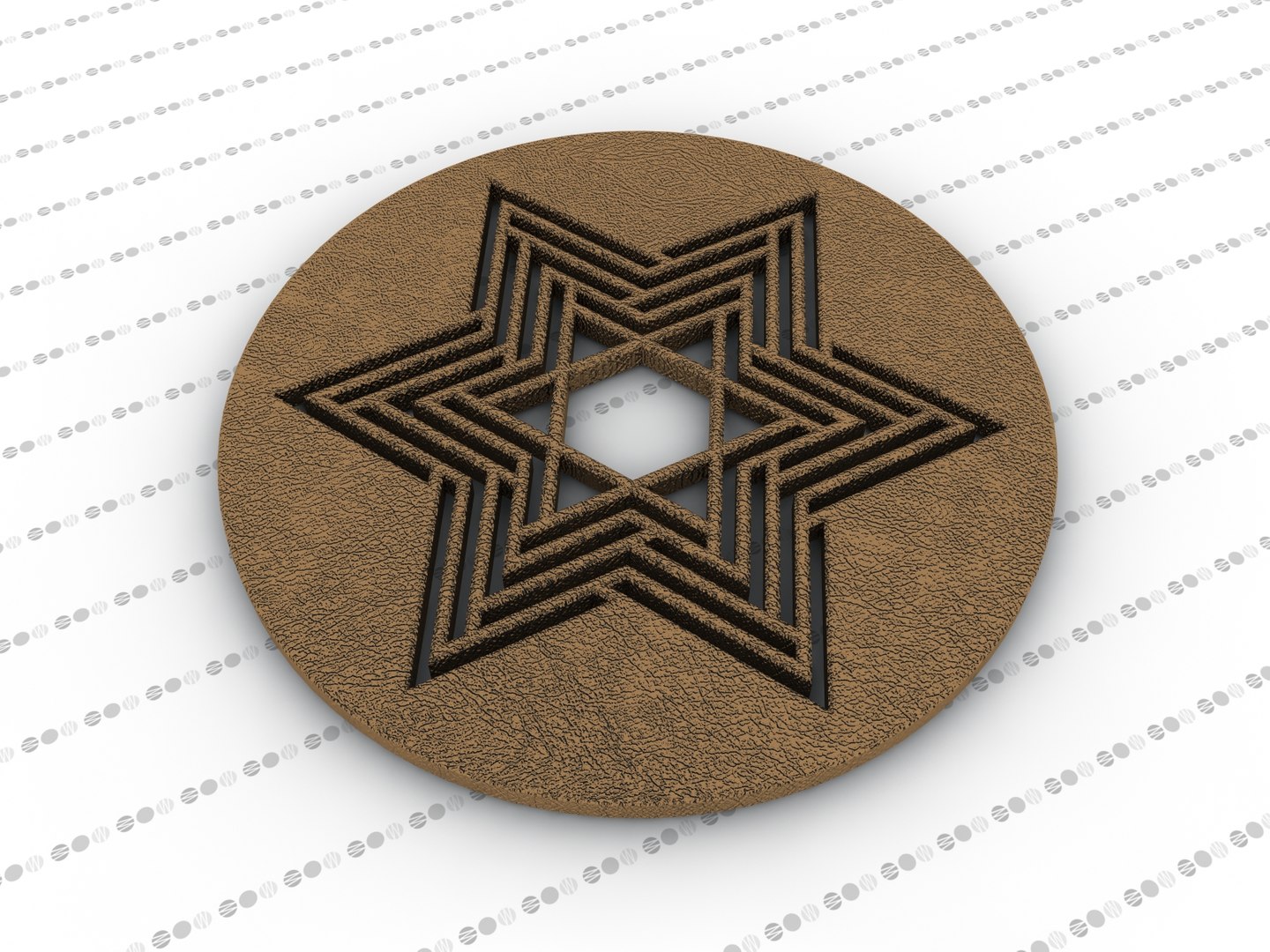 3D Star David Medallion - TurboSquid 1416865