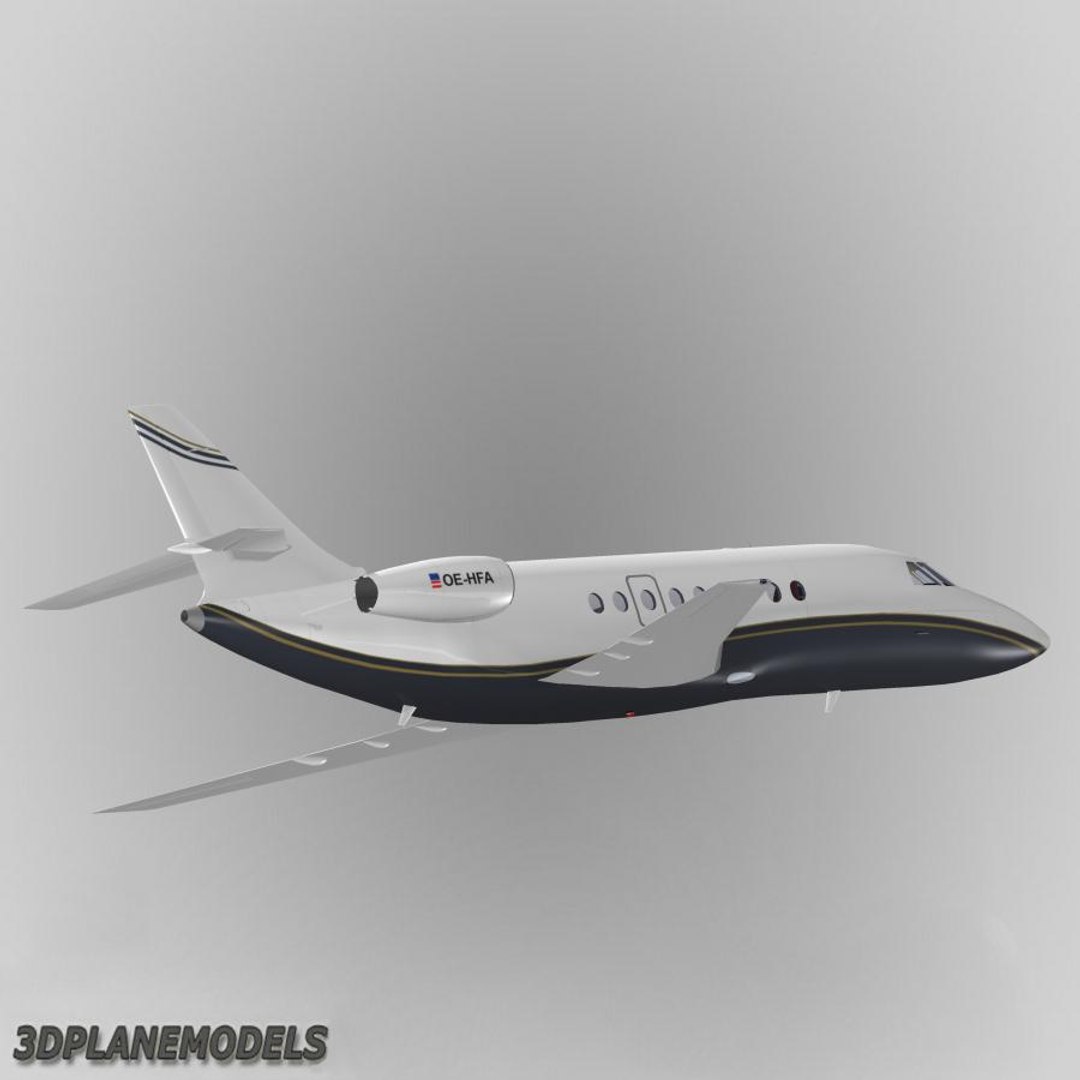 3d dassault falcon business jet model
