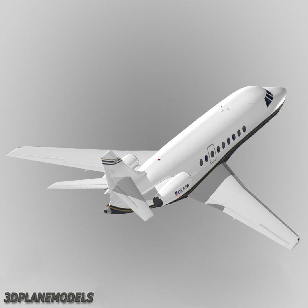 3d dassault falcon business jet model