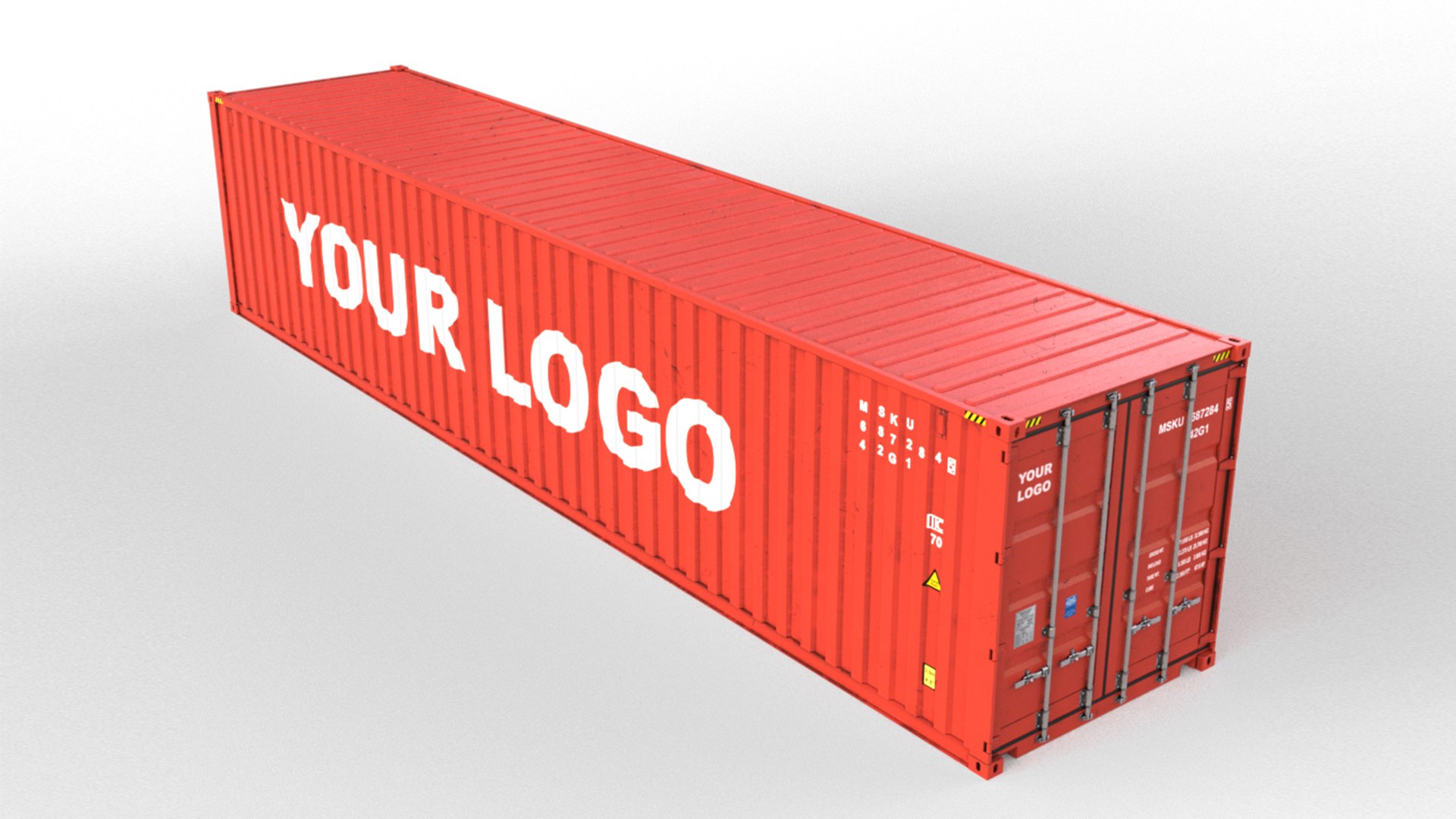 Generic Container 40feet Standat 3D Model - TurboSquid 1908288