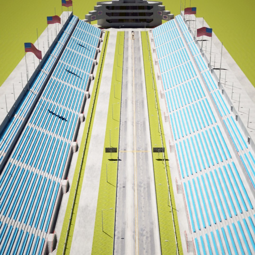 3d Drag Arena 2 Model