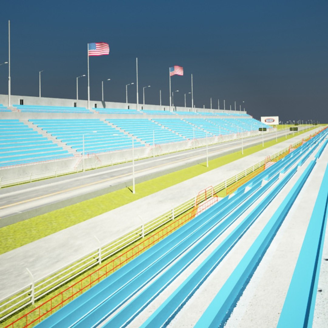 3d Drag Arena 2 Model