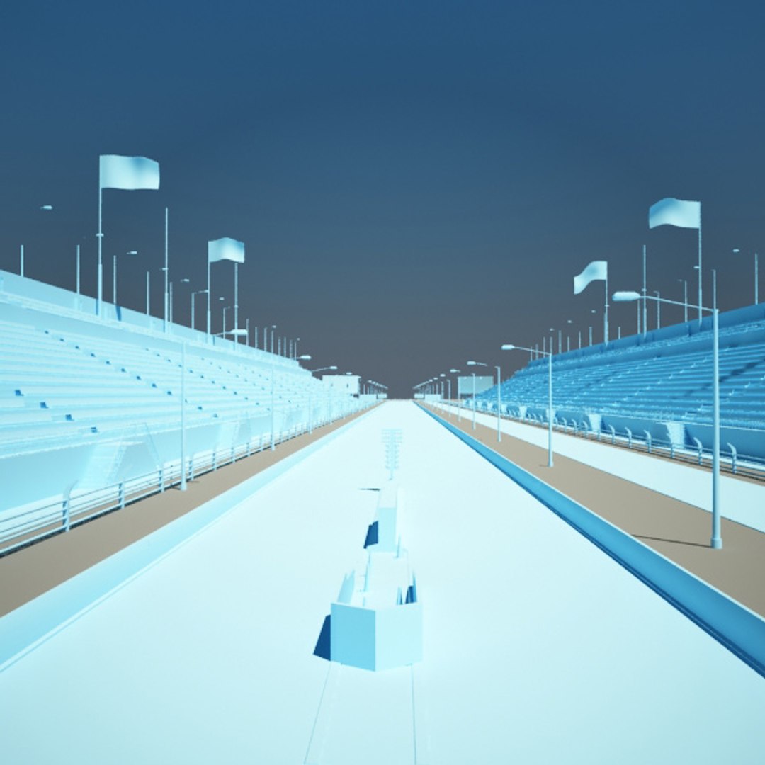 3d Drag Arena 2 Model