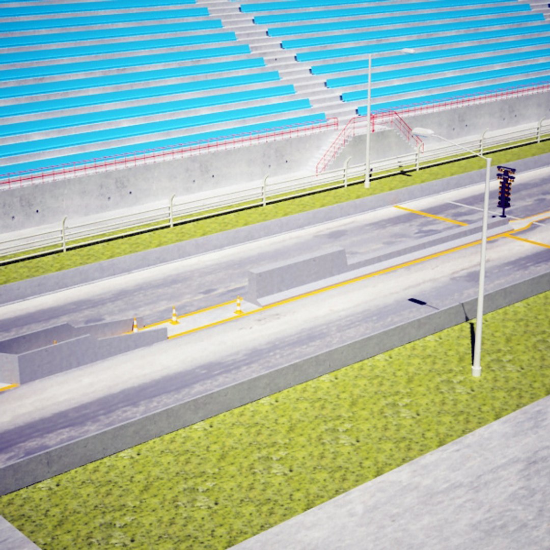 3d Drag Arena 2 Model