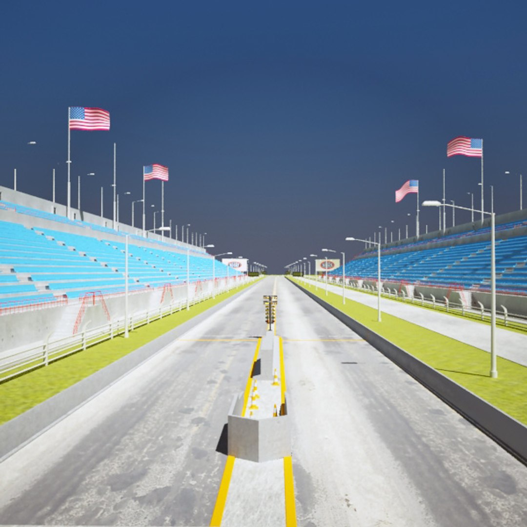 3d Drag Arena 2 Model