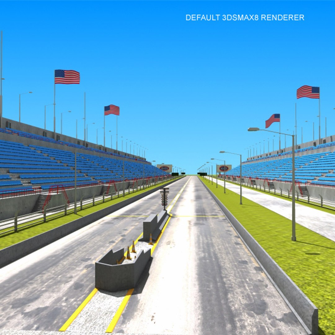 3d Drag Arena 2 Model