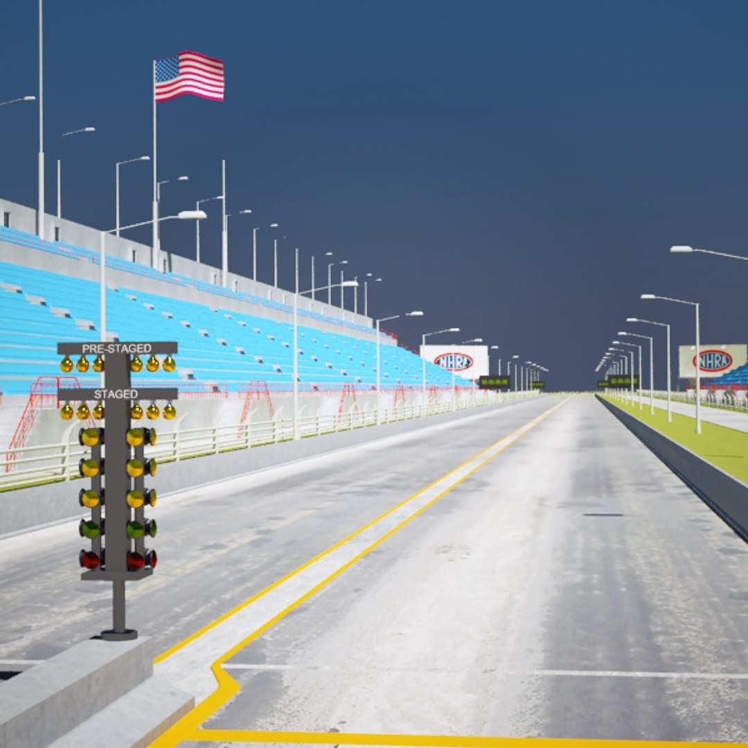 3d Drag Arena 2 Model