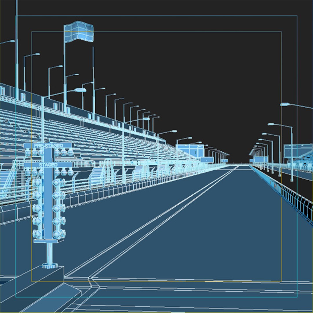 3d Drag Arena 2 Model