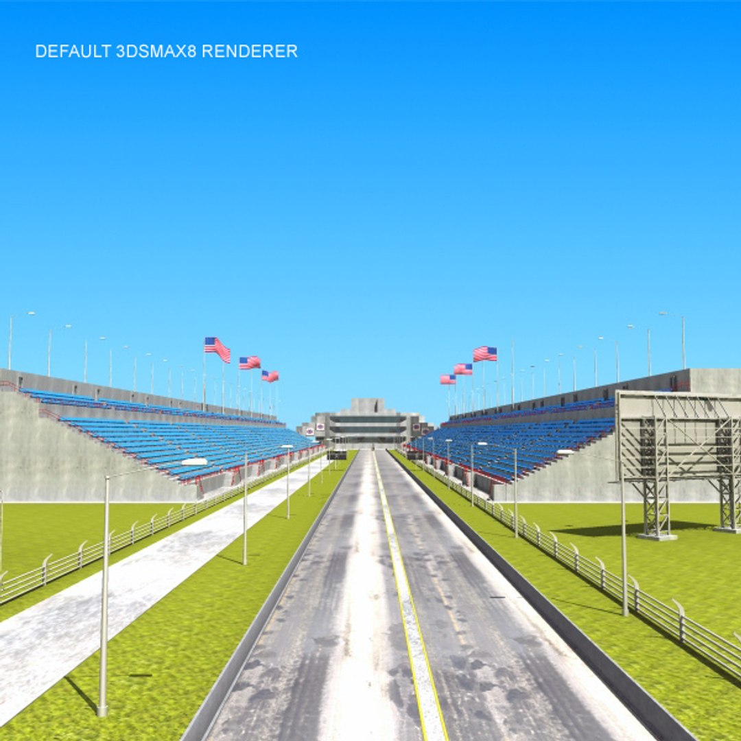 3d Drag Arena 2 Model