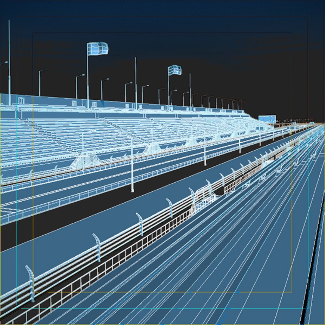 3d Drag Arena 2 Model