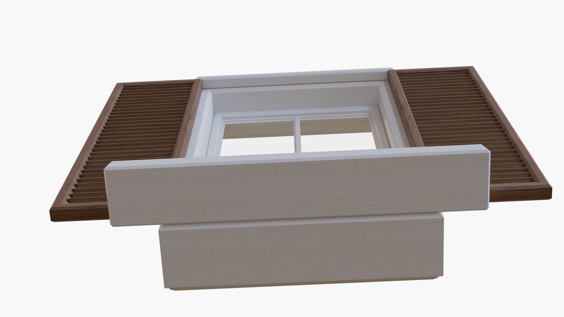 3D Model Window With Shutter - TurboSquid 2204477