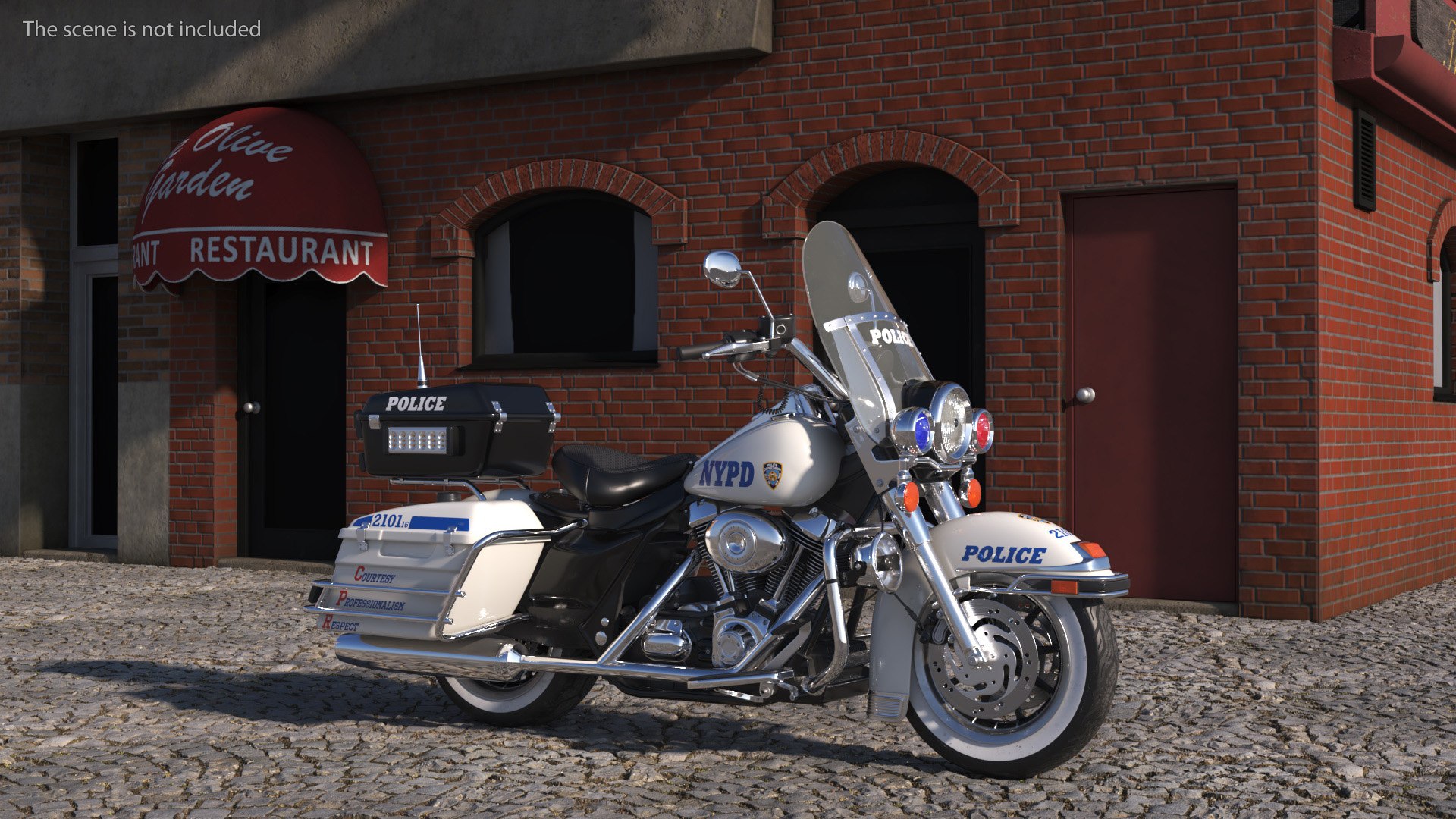 US NYPD Motorcycle Road King Rigged 3D Model - TurboSquid 2325596