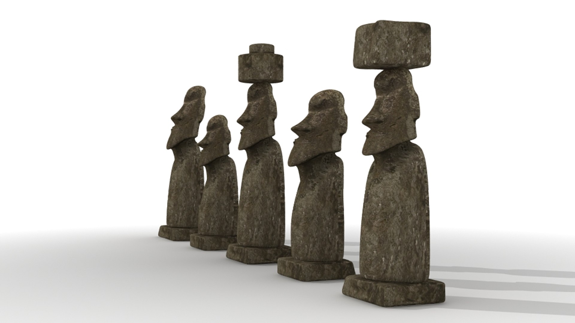 Moai Head 3d Lwo