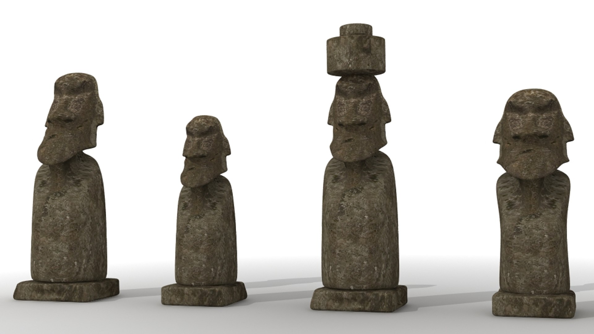 Moai Head 3d Lwo