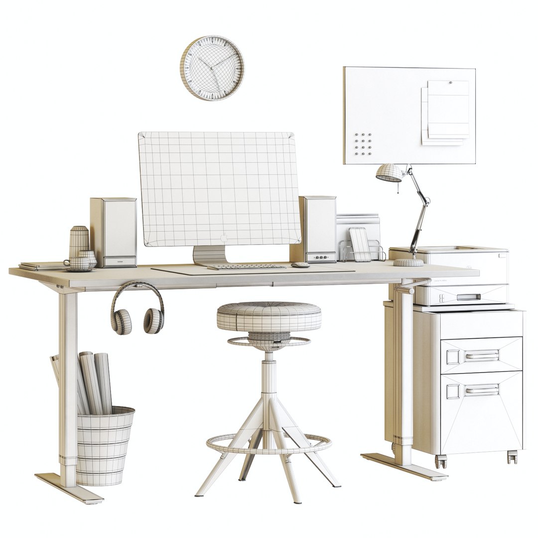 Office Home 3D Model - TurboSquid 1702618