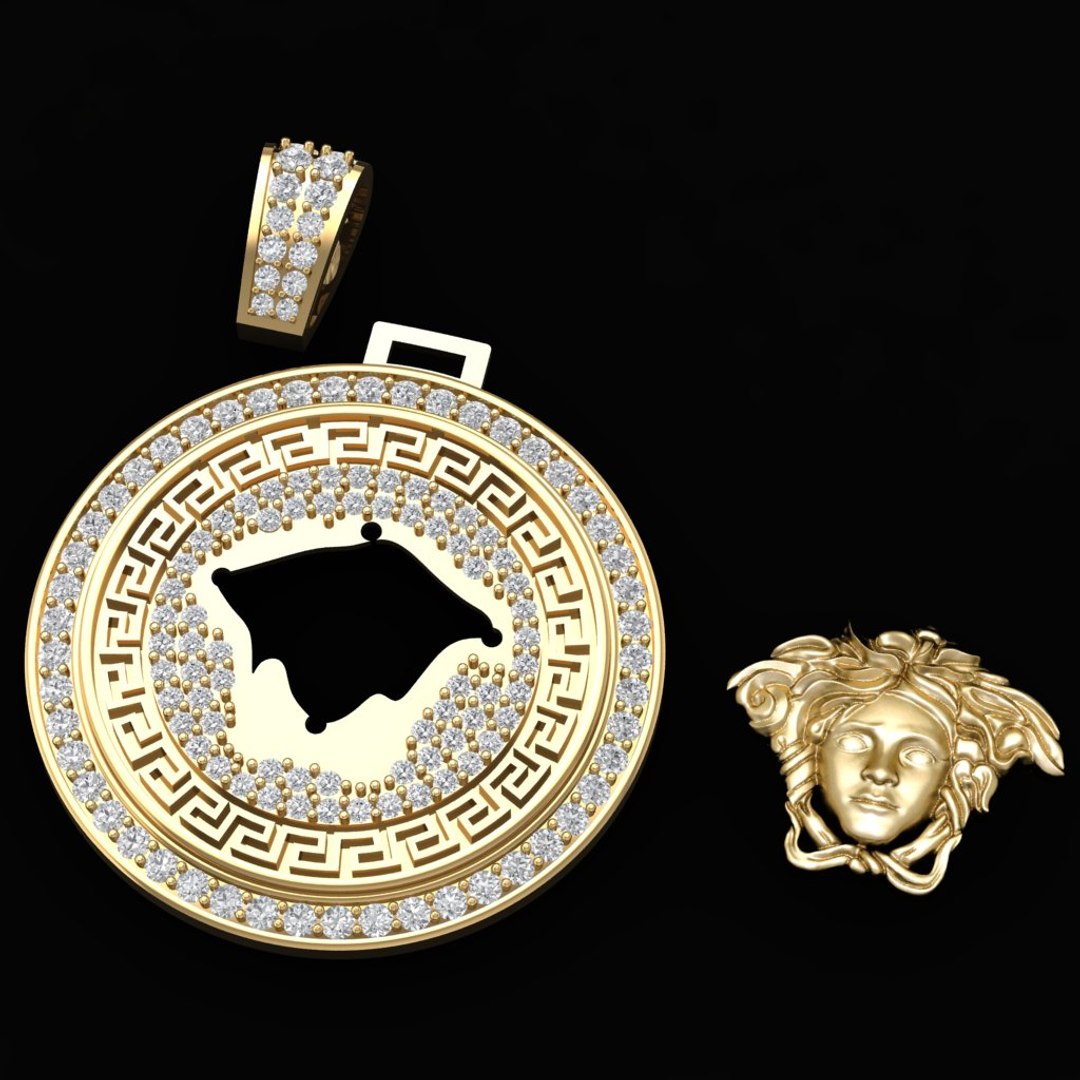 Versace Pendant 3D Model - TurboSquid 1351580