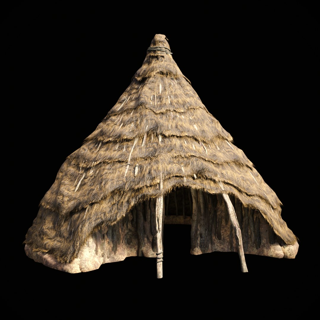 3D PRIMITIVE AFRICAN PRIMAL HUT SHELTER HOUSE COTTAGE COLLECTION model ...