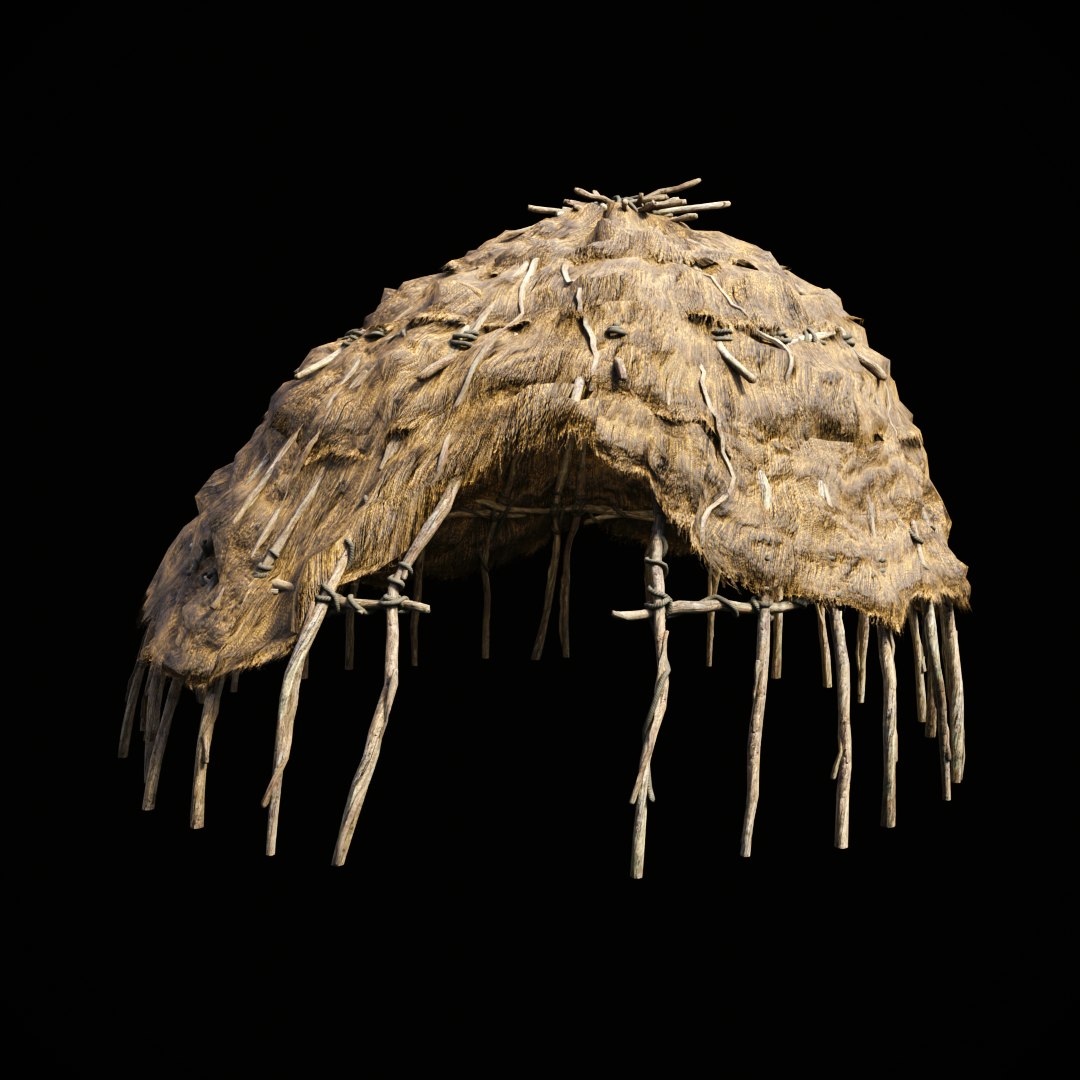 3D PRIMITIVE AFRICAN PRIMAL HUT SHELTER HOUSE COTTAGE COLLECTION model ...