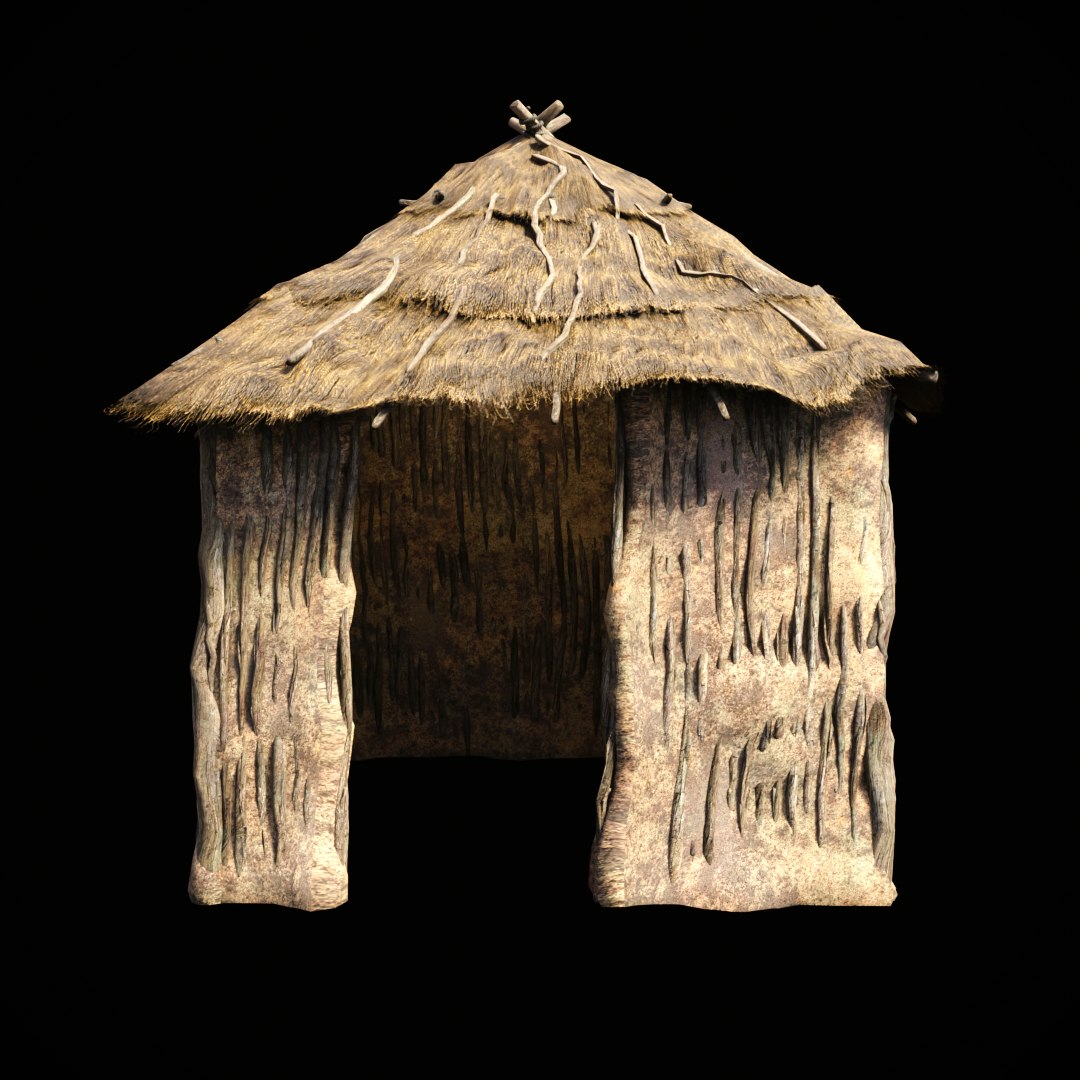 3D PRIMITIVE AFRICAN PRIMAL HUT SHELTER HOUSE COTTAGE COLLECTION model ...