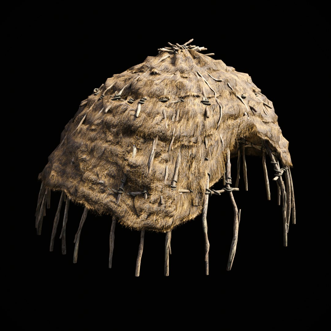 3D PRIMITIVE AFRICAN PRIMAL HUT SHELTER HOUSE COTTAGE COLLECTION model ...