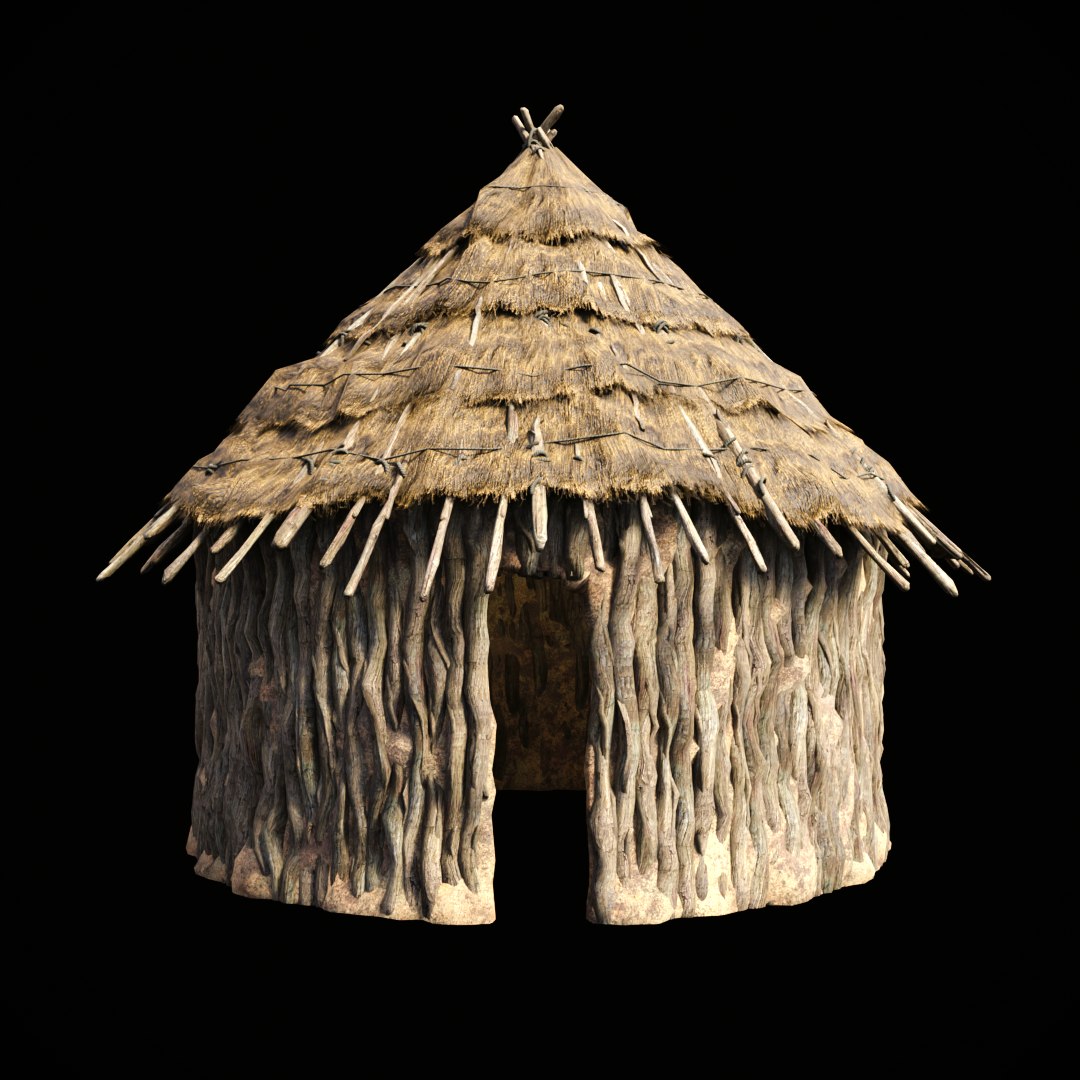 3D PRIMITIVE AFRICAN PRIMAL HUT SHELTER HOUSE COTTAGE COLLECTION model ...