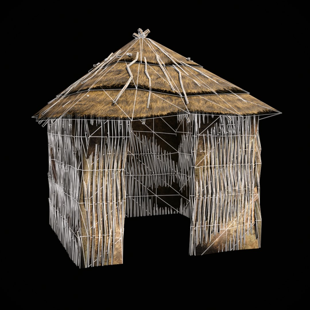 3D PRIMITIVE AFRICAN PRIMAL HUT SHELTER HOUSE COTTAGE COLLECTION model ...