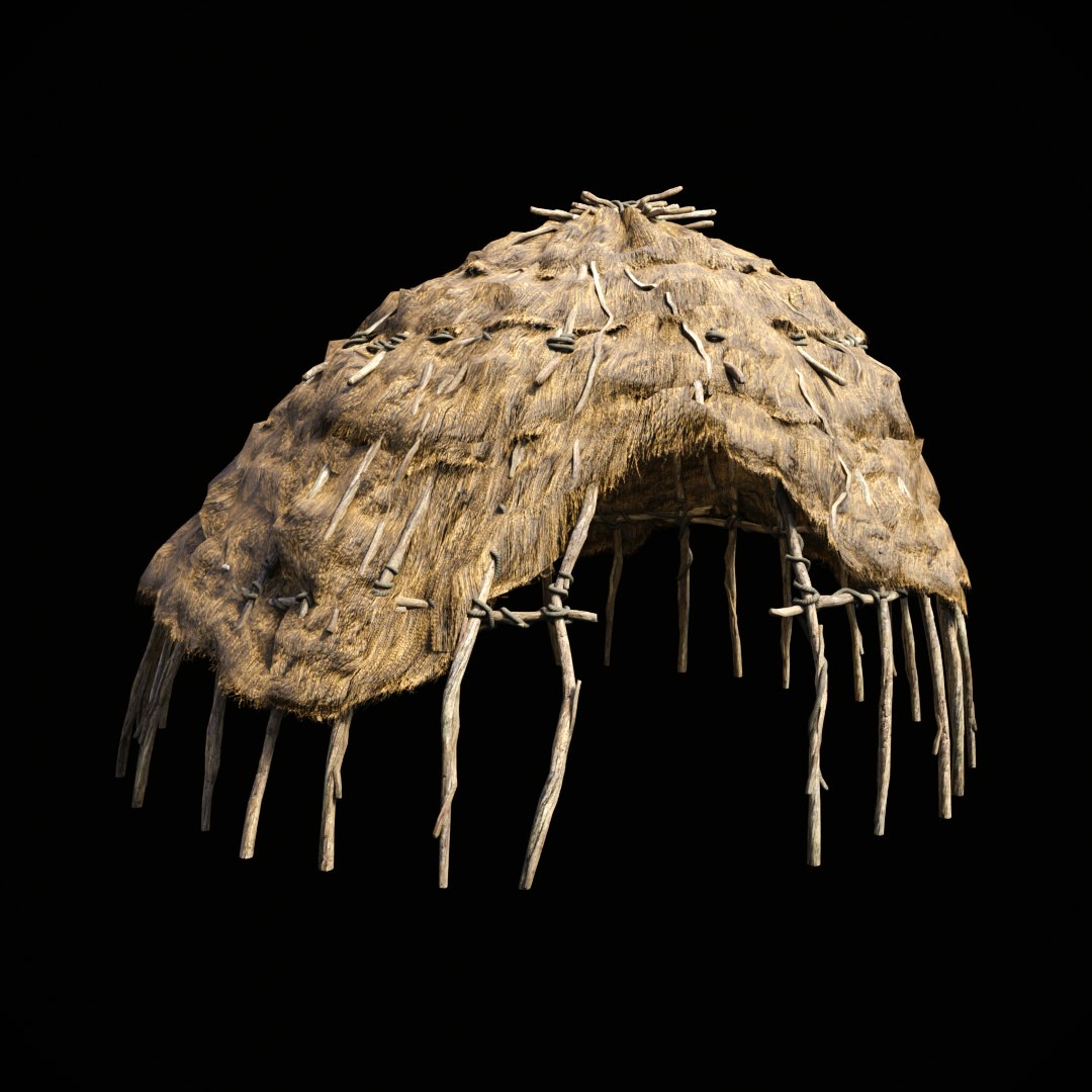 3D PRIMITIVE AFRICAN PRIMAL HUT SHELTER HOUSE COTTAGE COLLECTION model ...