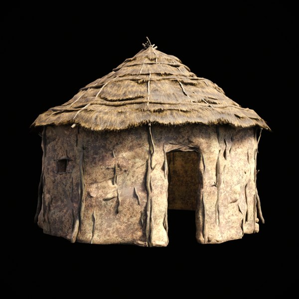 modelo 3d PRIMITIVE AFRICAN PRIMAL HUT SHELTER HOUSE COTTAGE COLLECTION ...