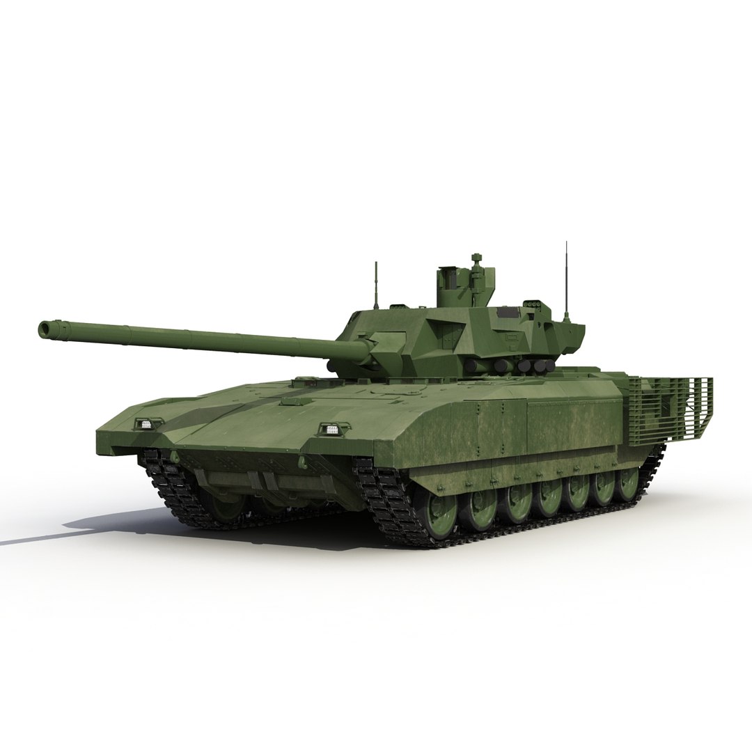 3d Model Tank T-14 Armata Rigged