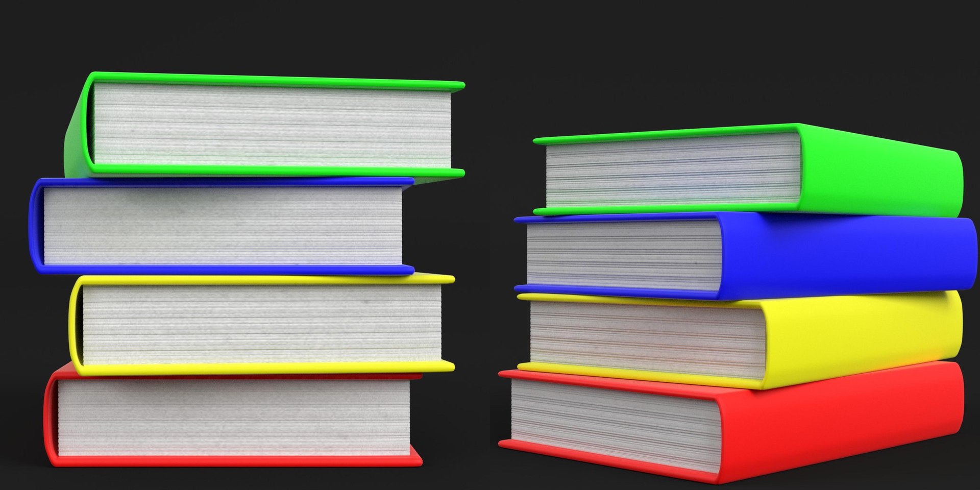 3D Model Stack Books 1 - TurboSquid 1341530