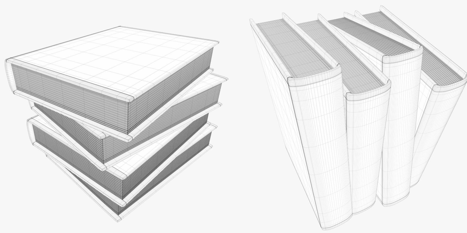 3D Model Stack Books 1 - TurboSquid 1341530