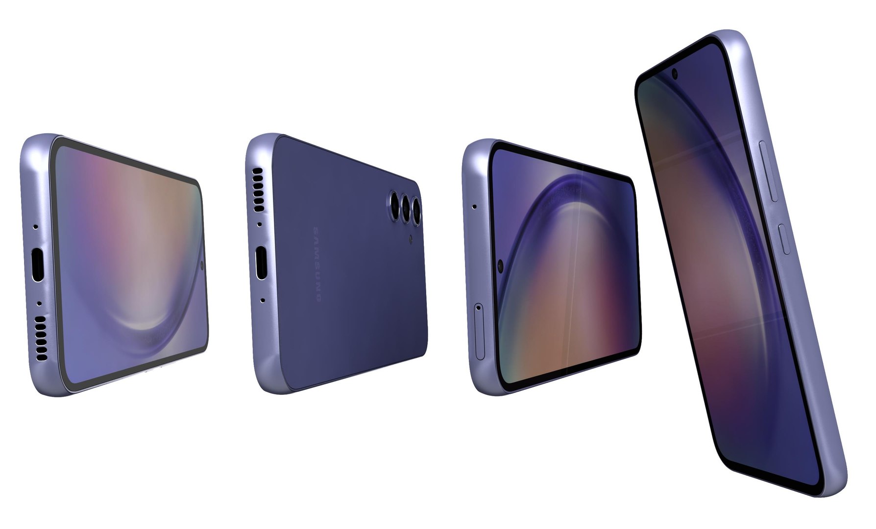 Samsung Galaxy A54 Blue 3D - TurboSquid 2042682