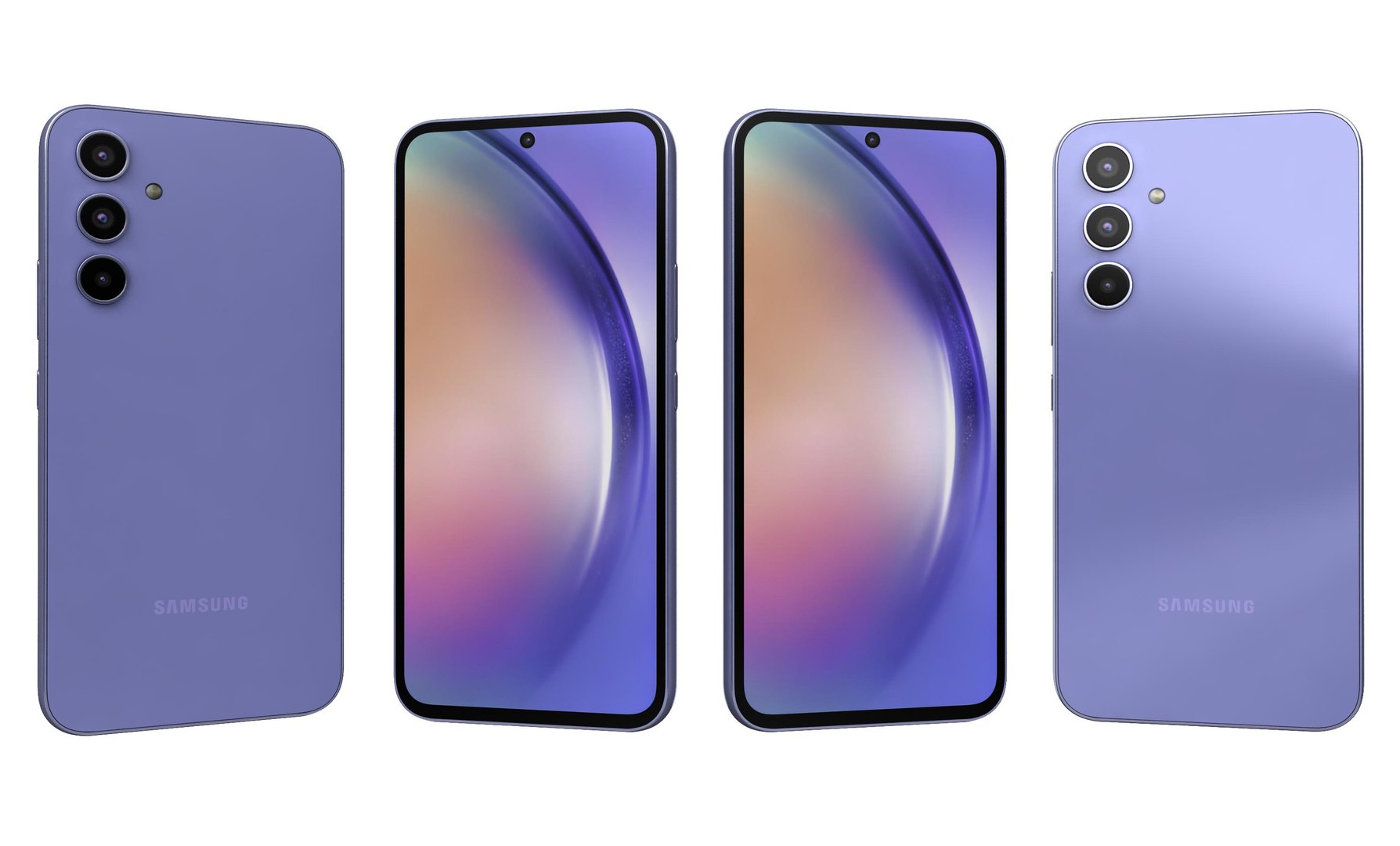 Samsung Galaxy A54 Blue 3D - TurboSquid 2042682