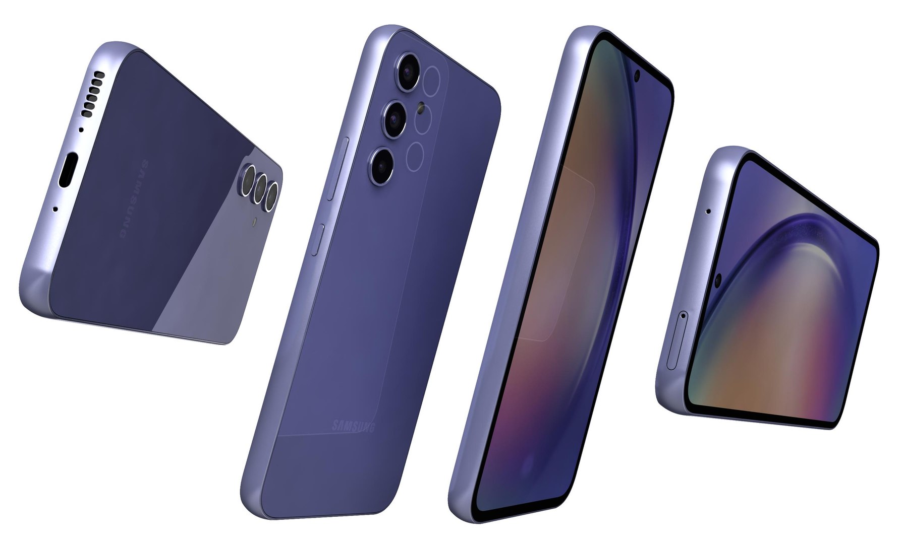 Samsung Galaxy A54 Blue 3D - TurboSquid 2042682