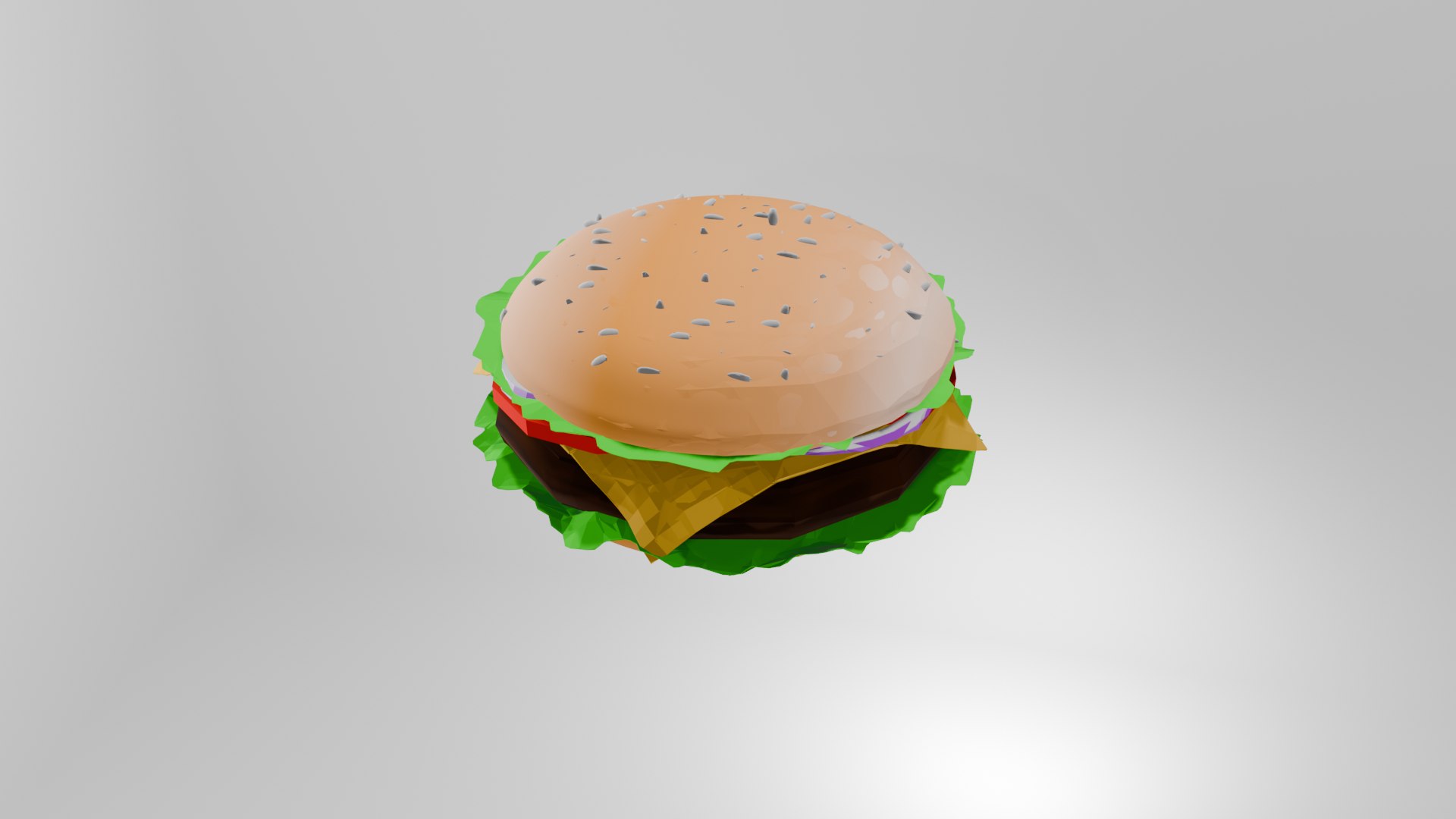 Low Poly BURGER GODOT 4k Tris 3D Model - TurboSquid 2243674